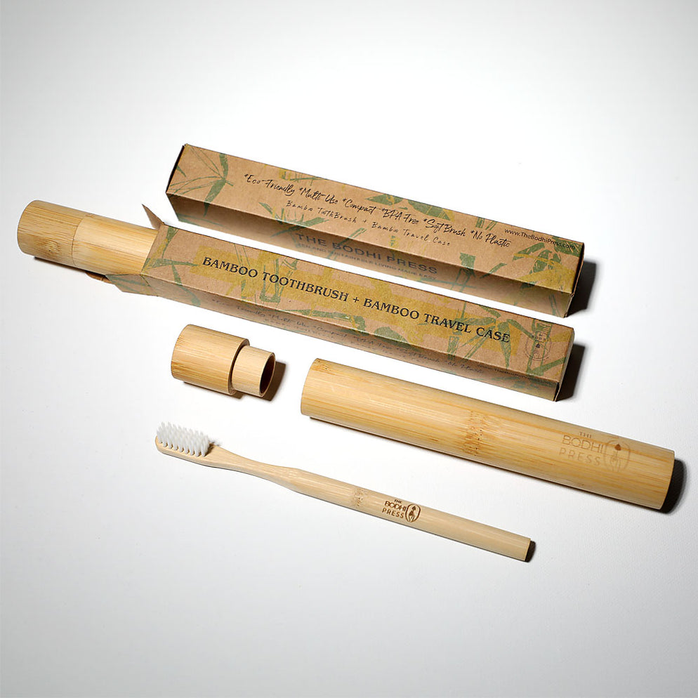 Eco-Friendly Bamboo Toothbrush and Case Set I Multi-Pack I The Bodhi Press