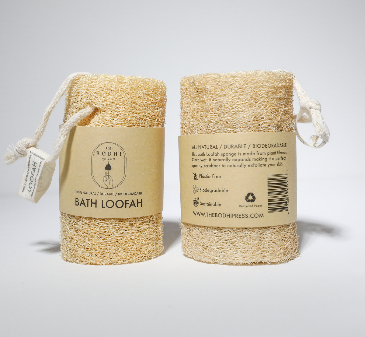 Plant-Based Bath Loofah Sponge I 100% Bio-Degradable Luffa
