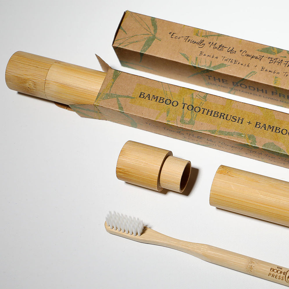 Eco-Friendly Bamboo Toothbrush and Case Set I Multi-Pack I The Bodhi Press
