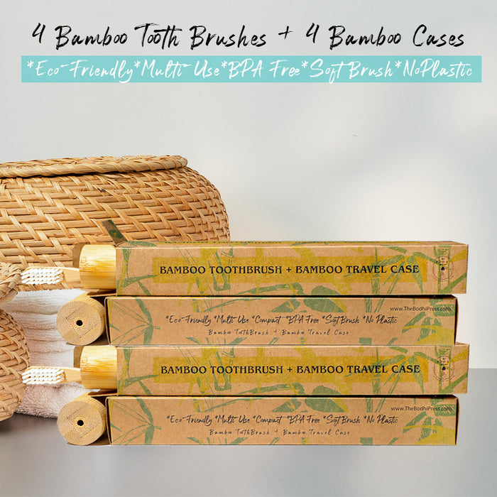 Eco-Friendly Bamboo Toothbrush and Case Set - The Bodhi Press