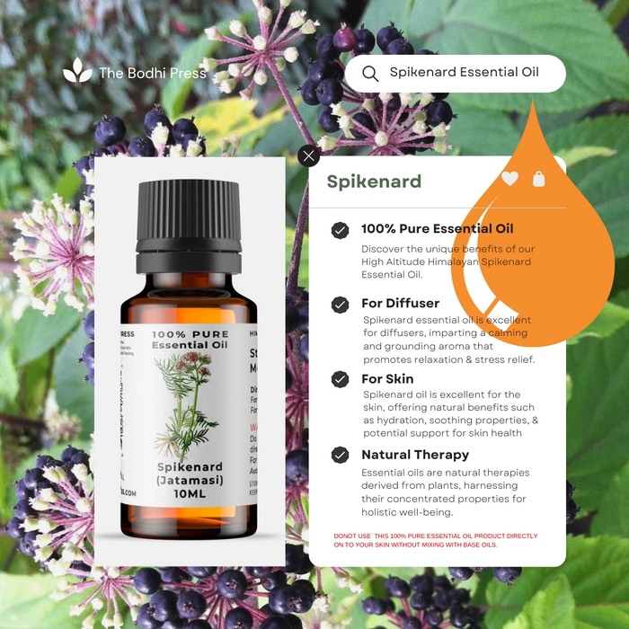 Buy 10ML Spikenard 100% Pure Essential Oil - The Bodhi Press